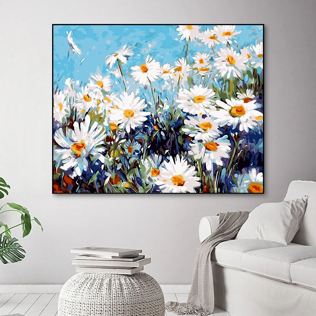 Blume Malen Nach Zahlen Diy Handgemalt Kit Für Anfänger Erwachsene Anf – SaraMond