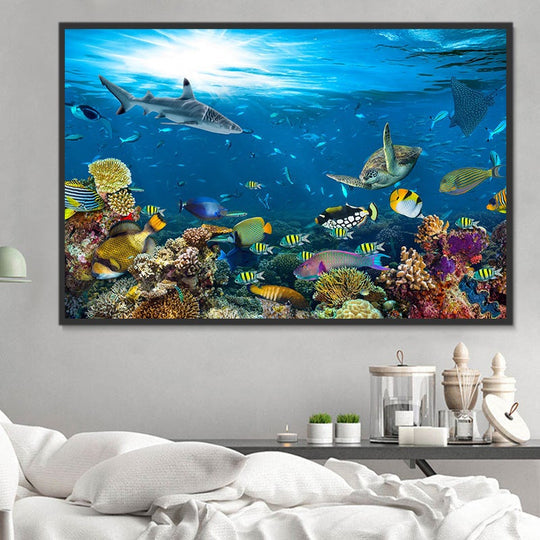 Fisch Malen Nach Zahlen Diy Handgemalt Kit Für Anfänger Erwachsene Anf ...