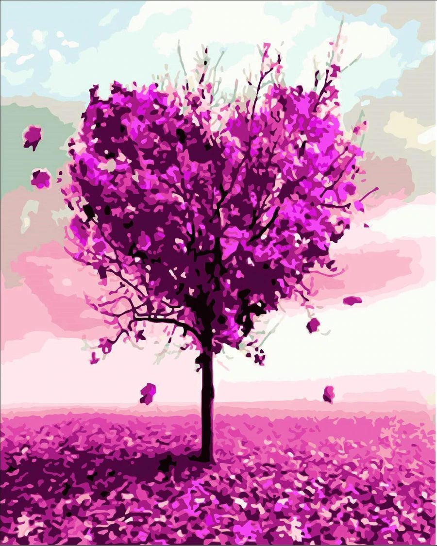 Baum Malen Nach Zahlen Diy Handgemalt Kit Für Anfänger Erwachsene Anfä ...